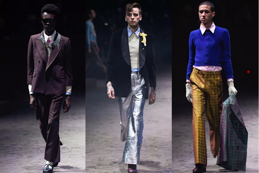 Moda masculina, Gucci adiciona um toque activista à sua moda glamorosa ...